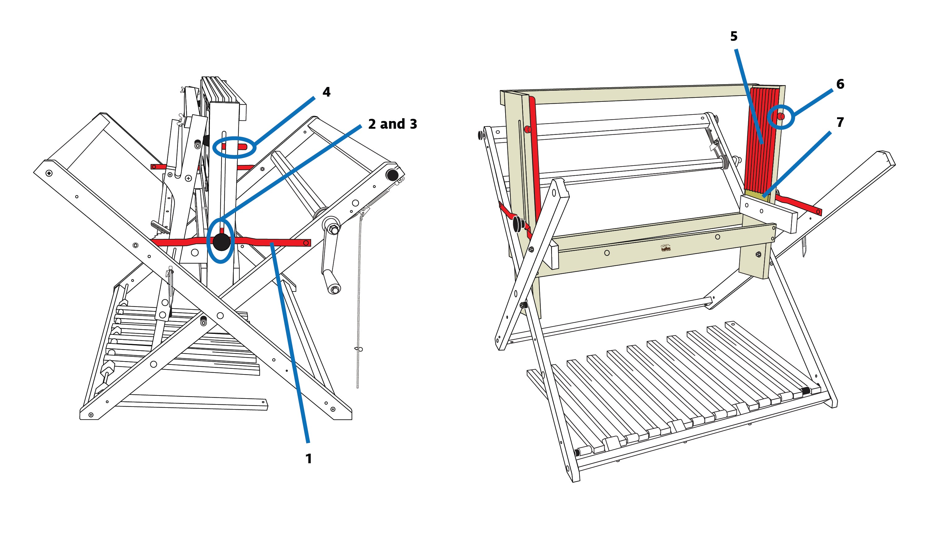 Baby Wolf Loom Castle Parts – Schacht Spindle Company