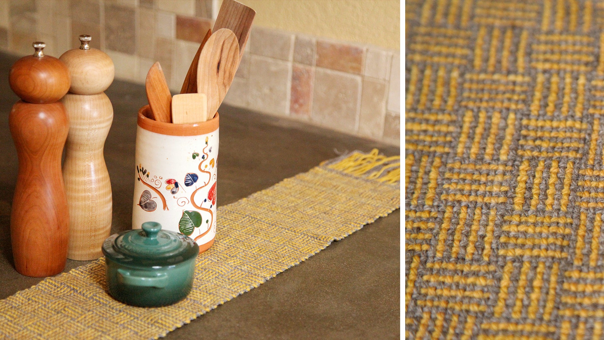 Woven Wedding Table Runner – Schacht Spindle Company