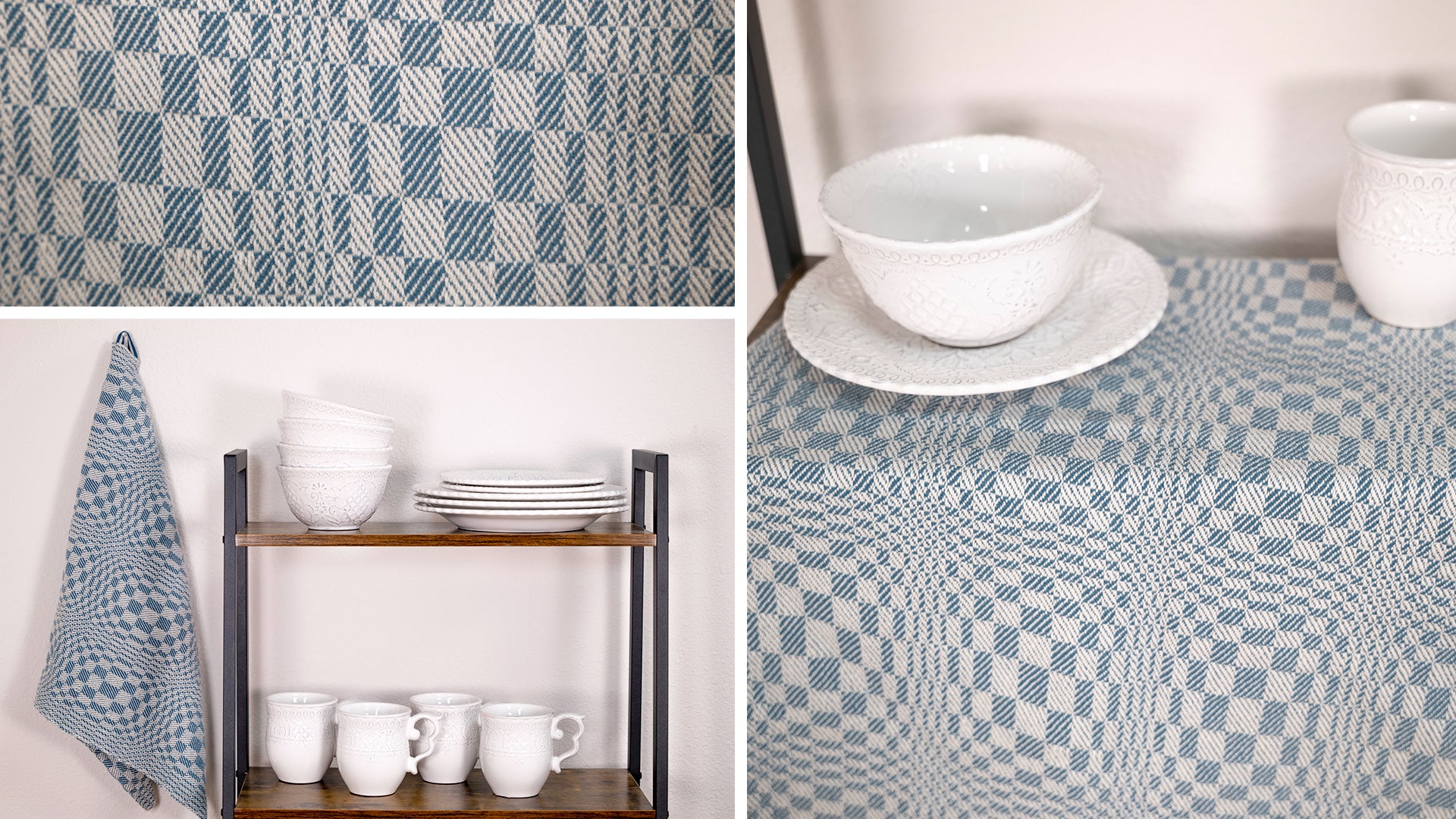 Twill Blocks Kitchen Towel – Schacht Spindle Company