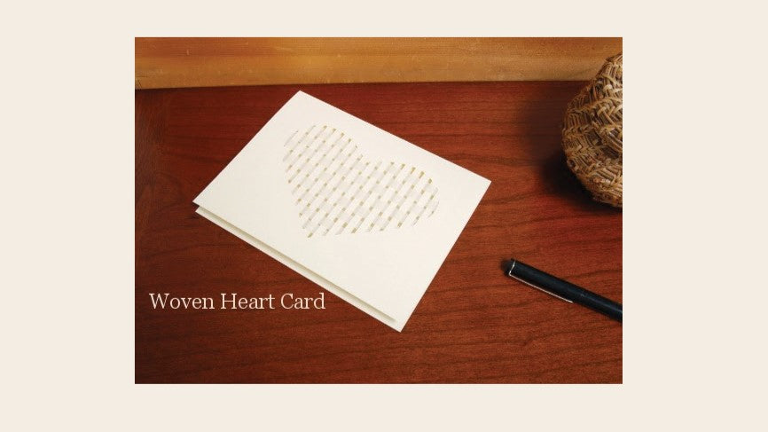 Woven Heart Card – Schacht Spindle Company