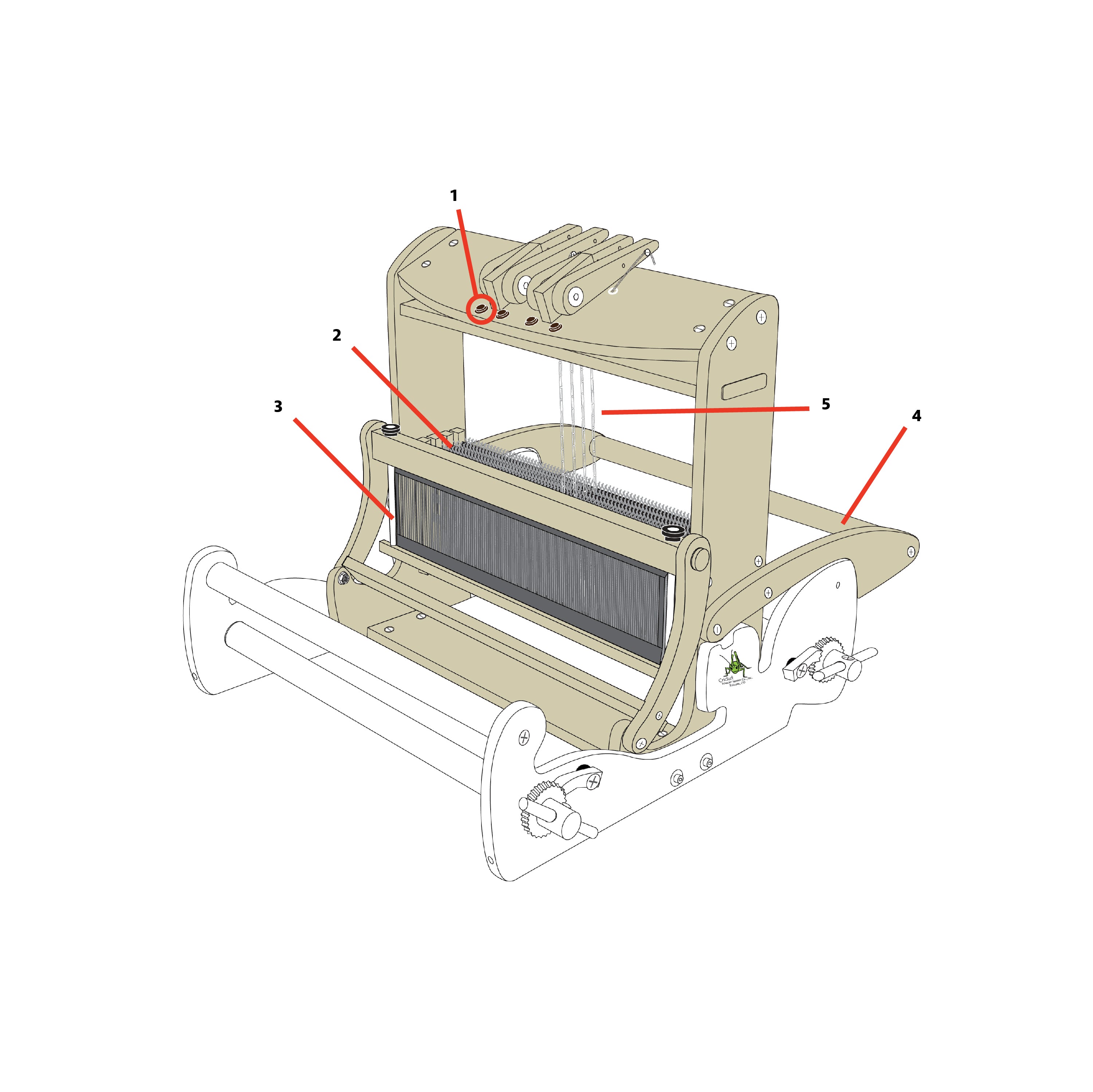 Cricket Quartet Parts – Schacht Spindle Company