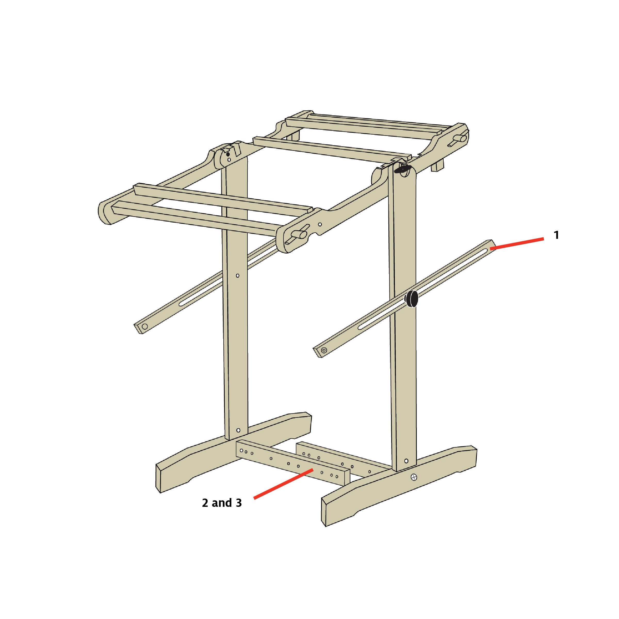 Trestle Stand Parts – Schacht Spindle Company