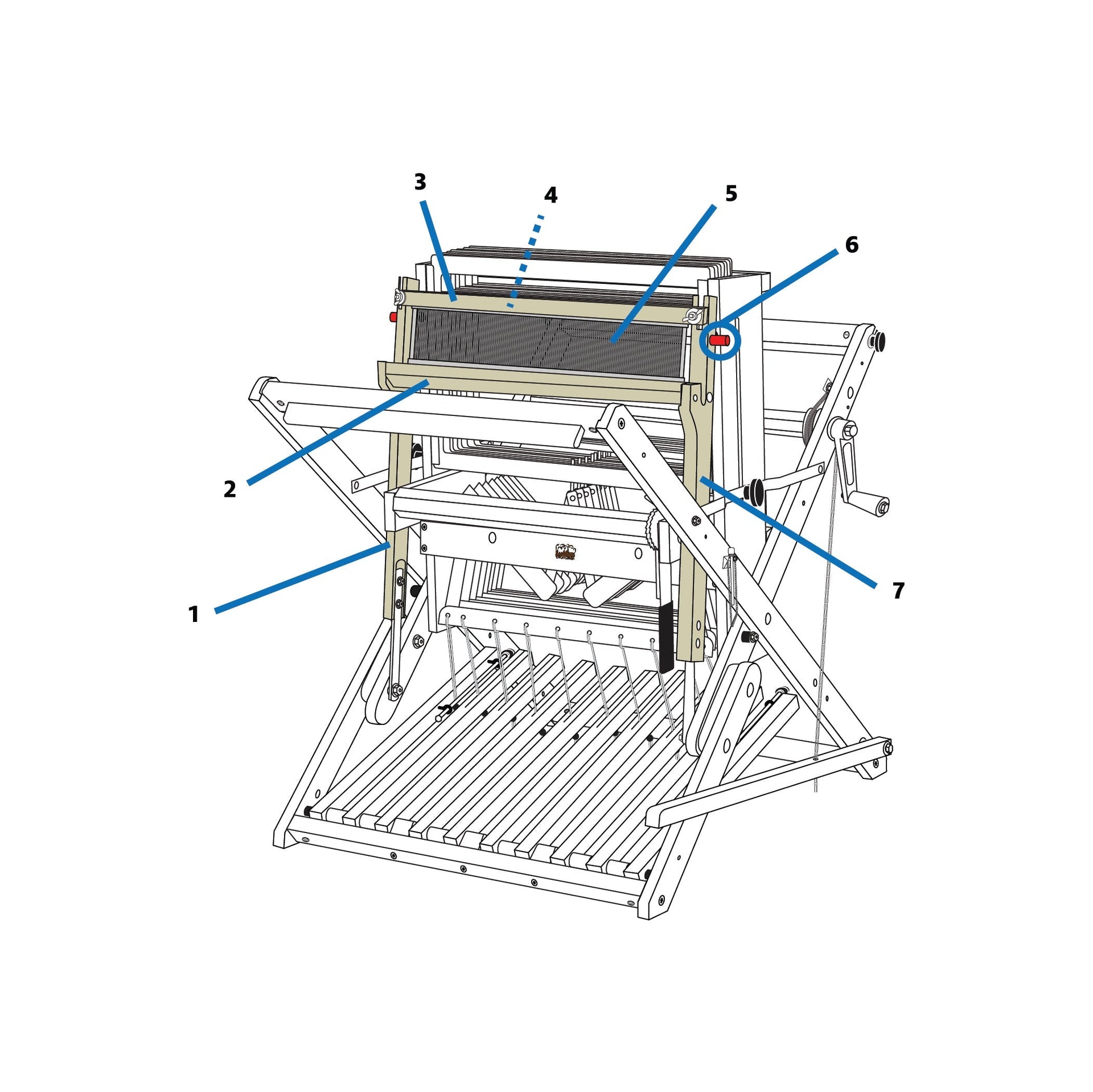 Wolf Pup 8.10 Loom Beater Parts – Schacht Spindle Company