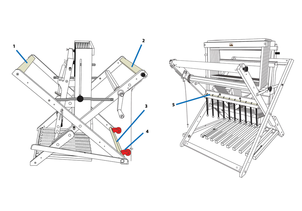 Wolf Pup 8.10 Loom Frame Parts – Schacht Spindle Company