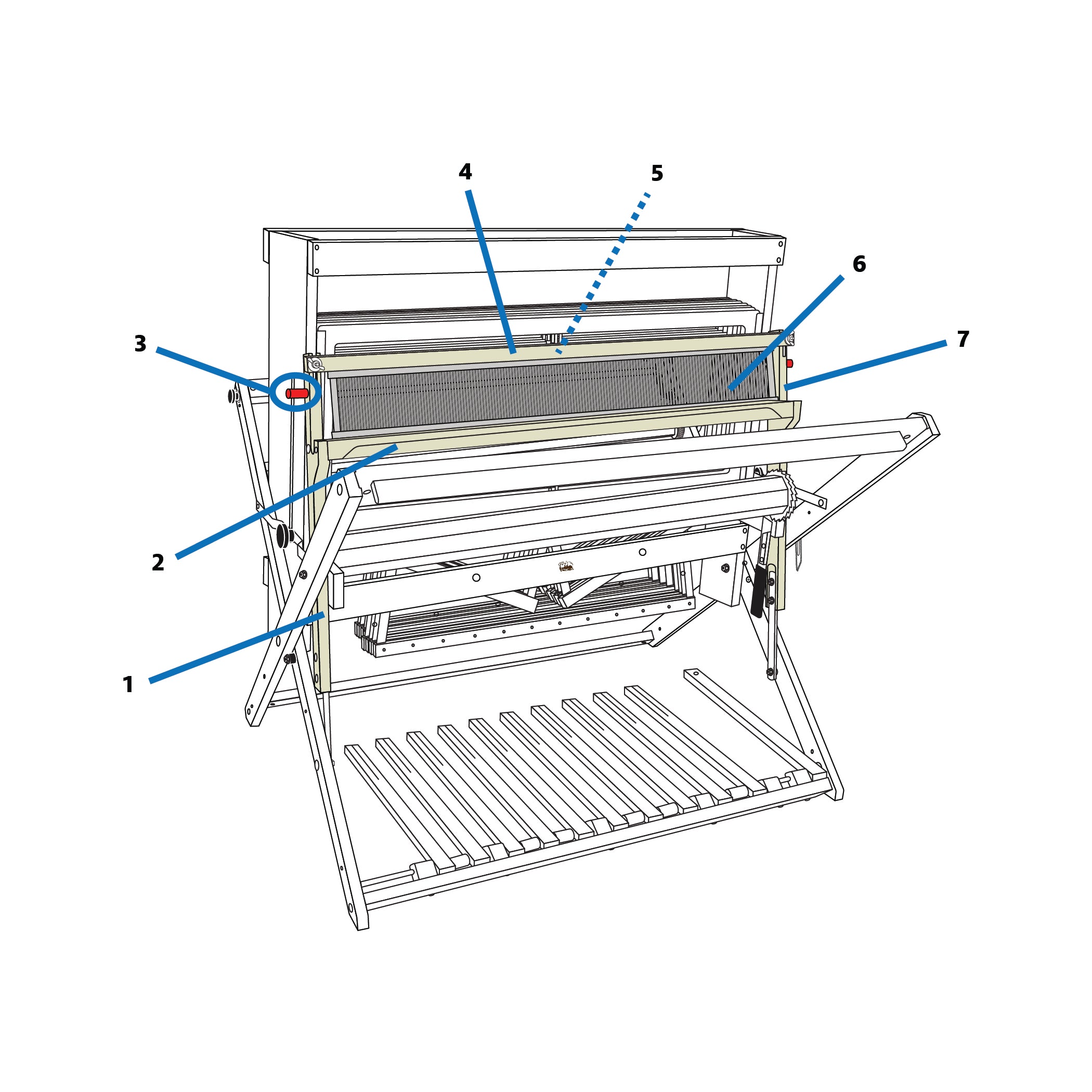 Mighty Wolf Loom Visual Parts Finder – Schacht Spindle Company