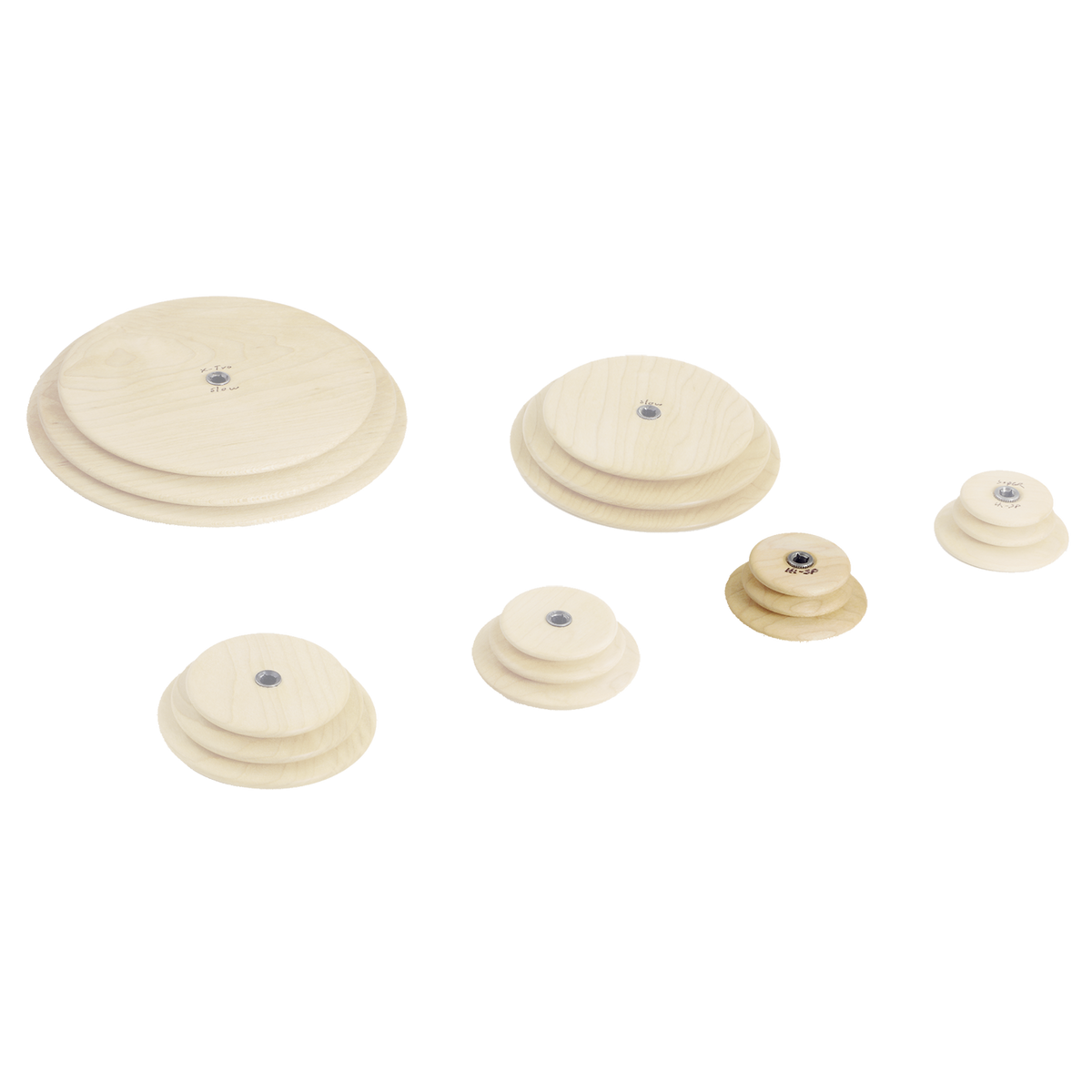 Spinning Wheel Whorls, Maple and Cherry – Schacht Spindle Company