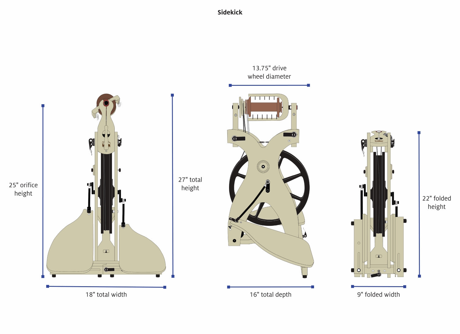Sidekick Folding Spinning Wheel – Schacht Spindle Company