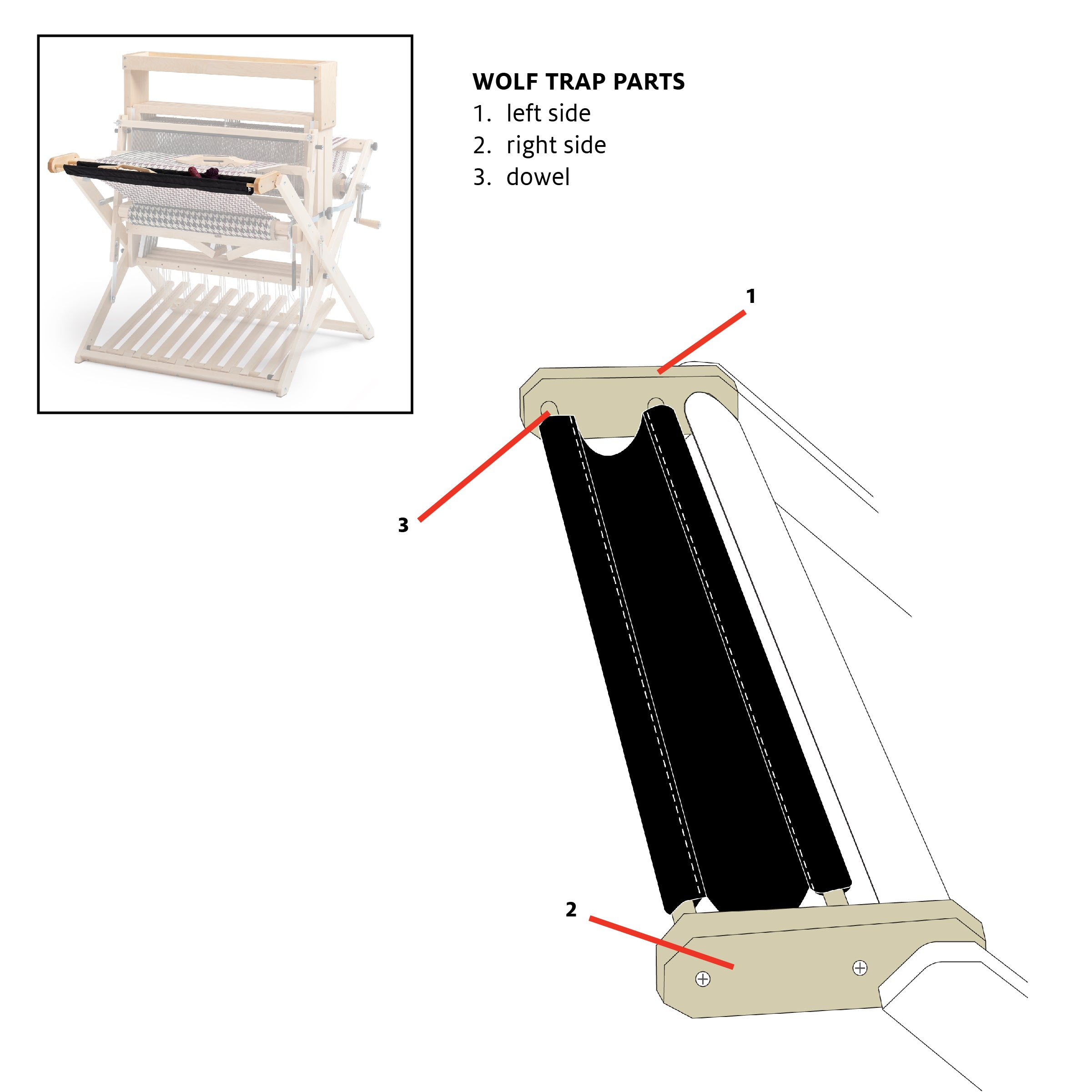 Dowels for Wolf Traps – Schacht Spindle Company