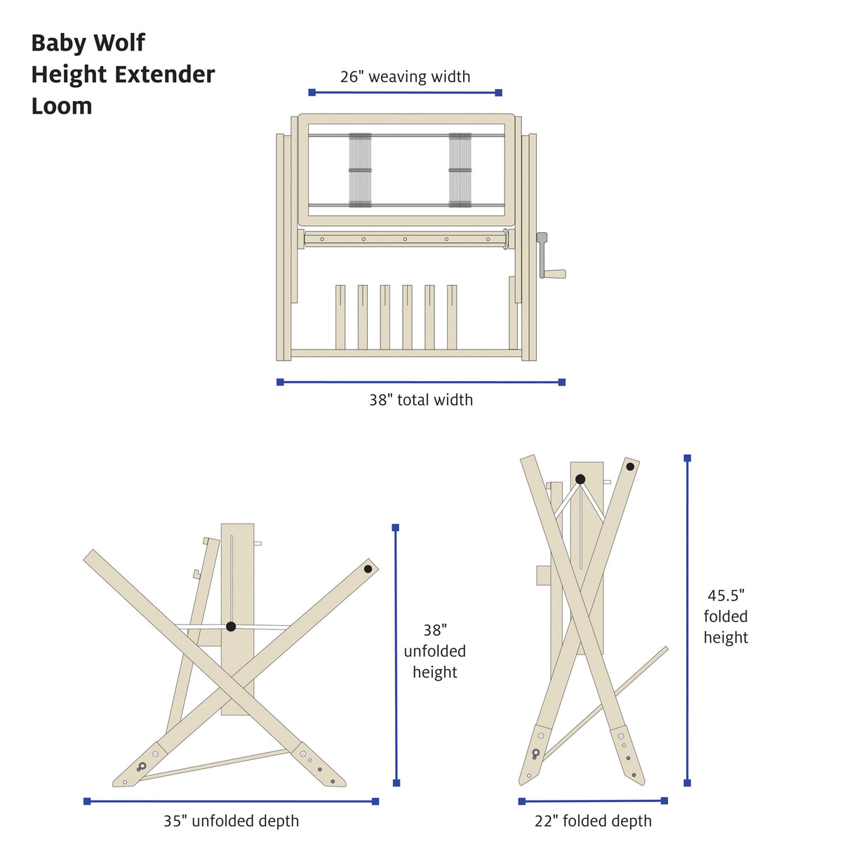 Baby Wolf Looms – Schacht Spindle Company