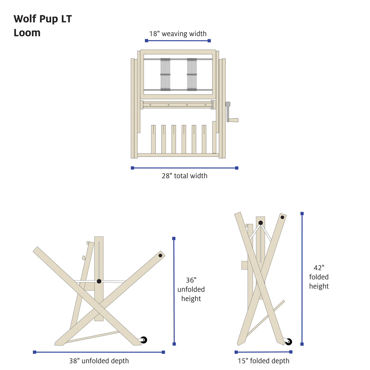 Wolf Pup LT Looms – Schacht Spindle Company