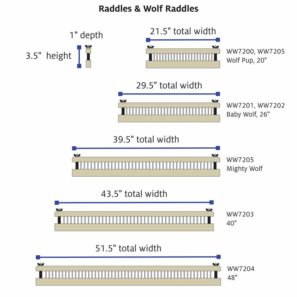 Wolf Raddles – Schacht Spindle Company